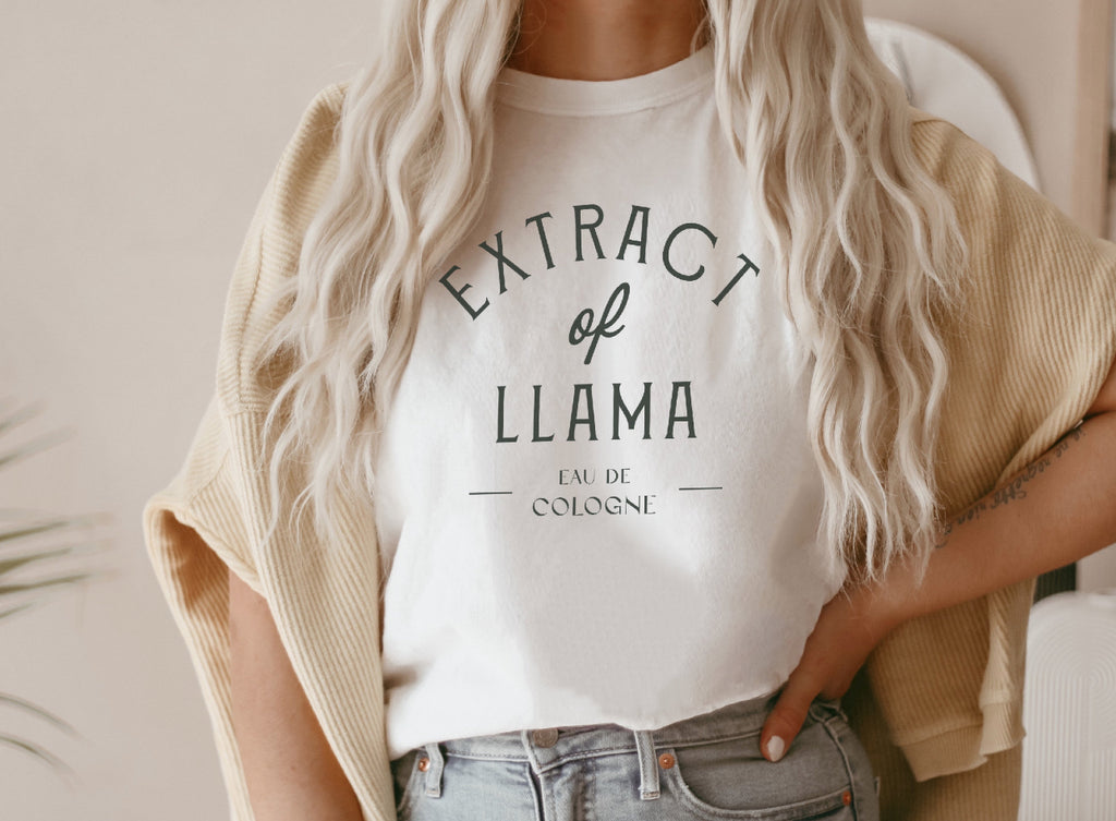 Extract of Llama Bella Canvas Unisex Jersey Short Sleeve Tee ...